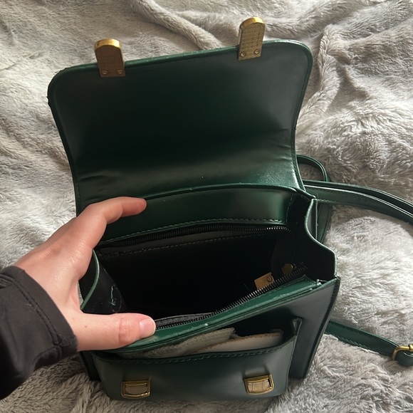 Bags | Vintage Style Emerald Backpack | Poshmark